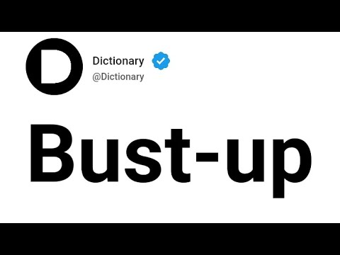 Bust-up Meaning In English