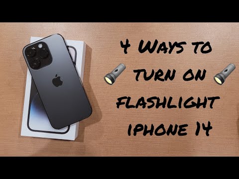 iPhone 14/ Pro Four Ways to Turn Flashlight On and Off