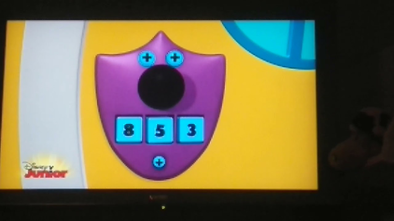 Mickey Mouse Clubhouse door lock code 853