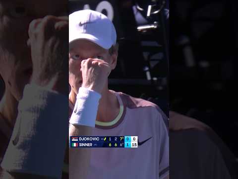 Sinner's BRILLIANT winner past Djokovic! 🔥