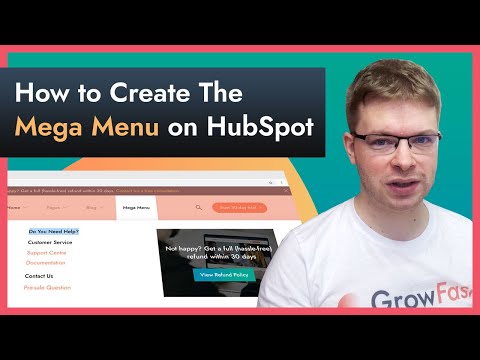 Create the Mega Menu with GrowFast Theme on HubSpot CMS
