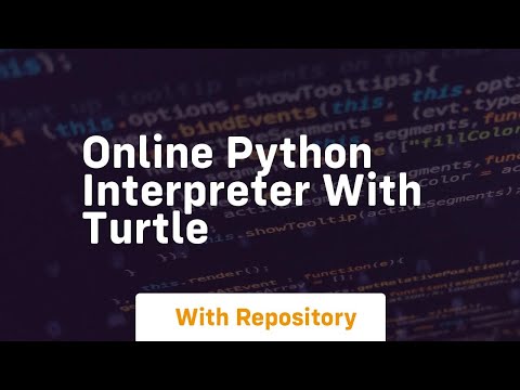 online python interpreter with turtle
