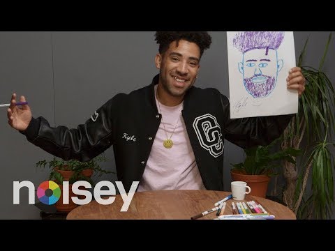 KYLE Draws a Blue Primal Version of Himself | Noisey Self Portraits