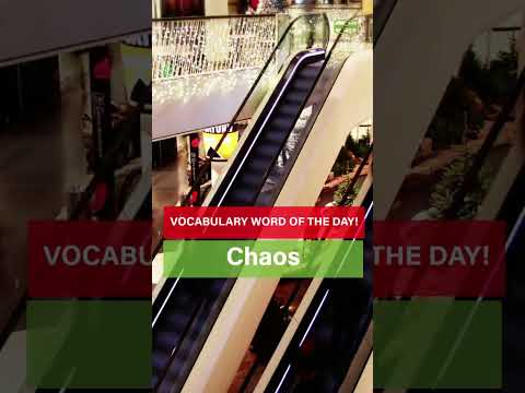 Chaos Meaning - English Vocabulary Word With Meaning