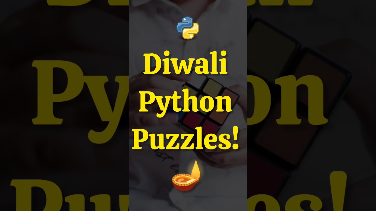 Diwali Python Puzzles #pythontricks #programmingtutorial #coding
