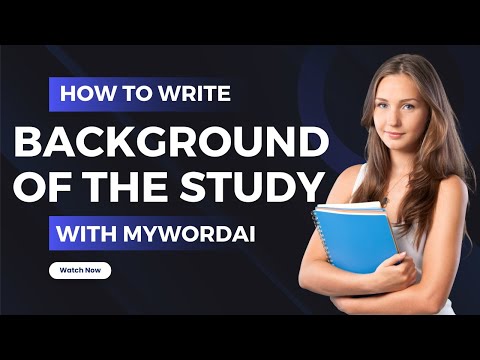 How to write background of study with Ai