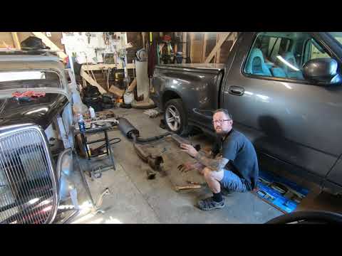DIY Stainless Steel 2.5 Lightning Exhaust. Borla muffler lots of fabrication Aggressive Loud So Good