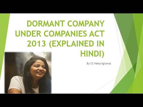 Dormant Company #Section 455 #Companies Act, 2013#Explained in Hindi #CS Neha Agrawal