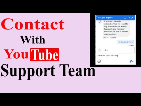 How to Live Contact with YouTube Support Team By Chat or Email. 100% Working.