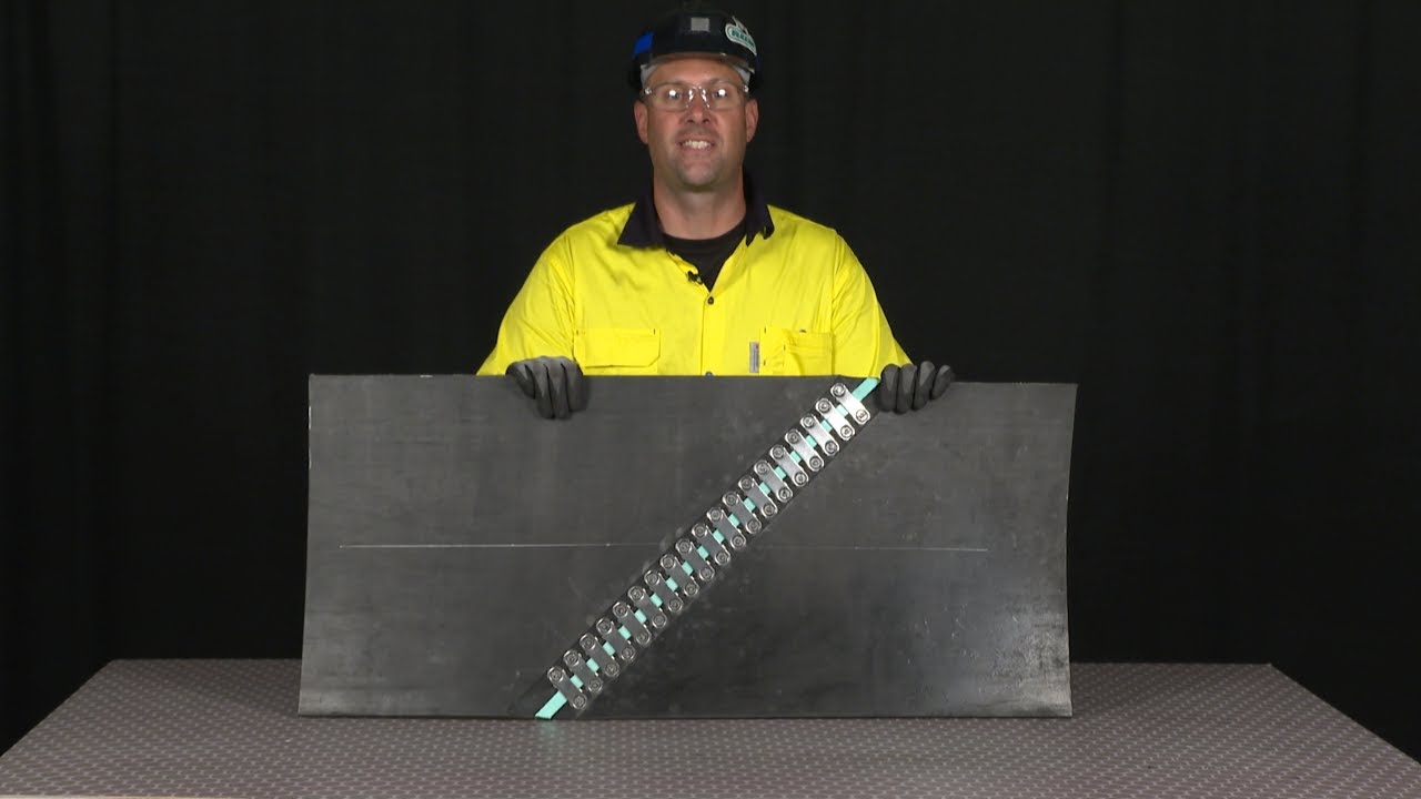 45 Degree Flexco® Bolt Solid Plate Fastener Installation