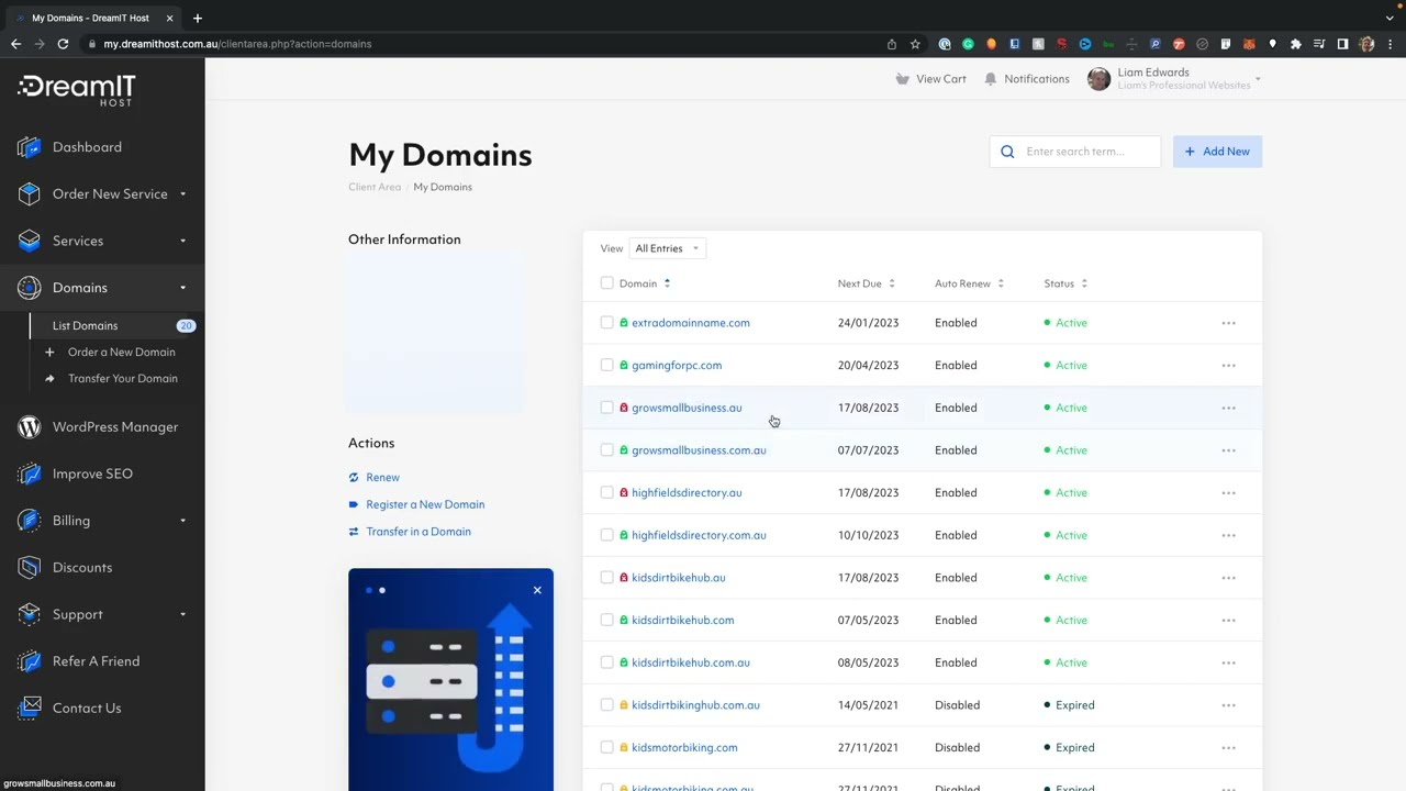 How To Redirect Domains In DreamIT Host