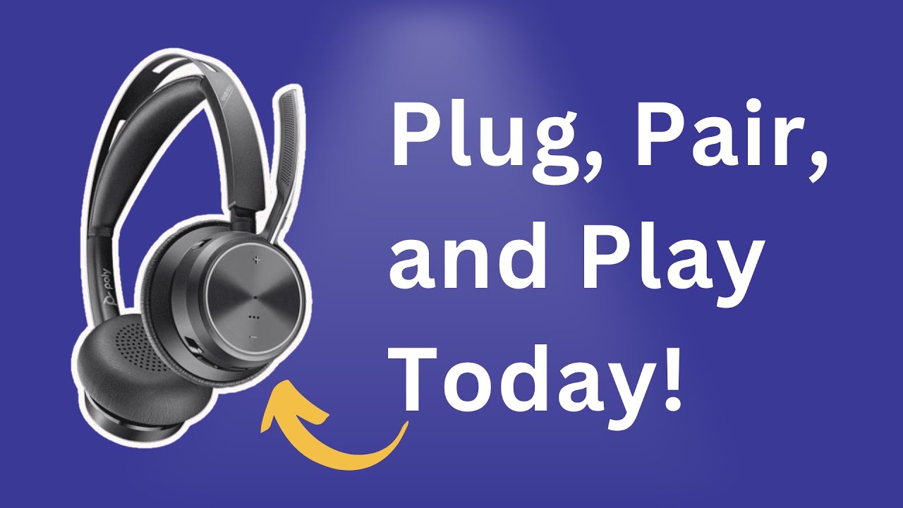 Poly Voyager Focus 2 UC   How to setup, configure the headset,  Buttons, LED Colors Explained