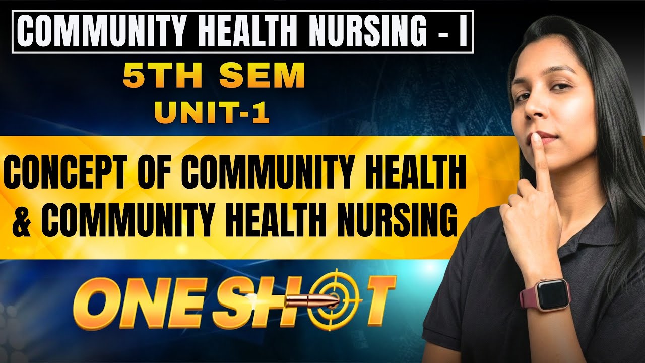 Unit 1 Concept of Community Health & Community Health Nursing | Unit 1 | One Shot 🏥