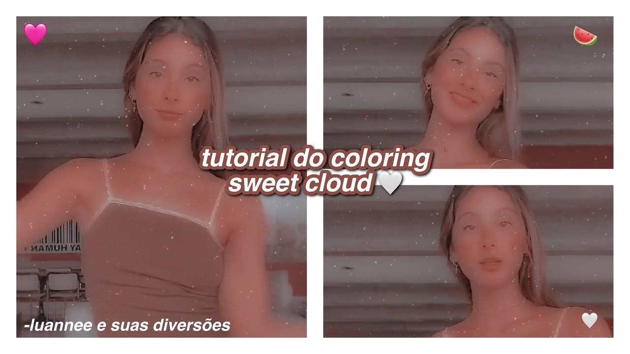 tutorial do coloring sweet cloud!!🤍 -luannee e suas diversões