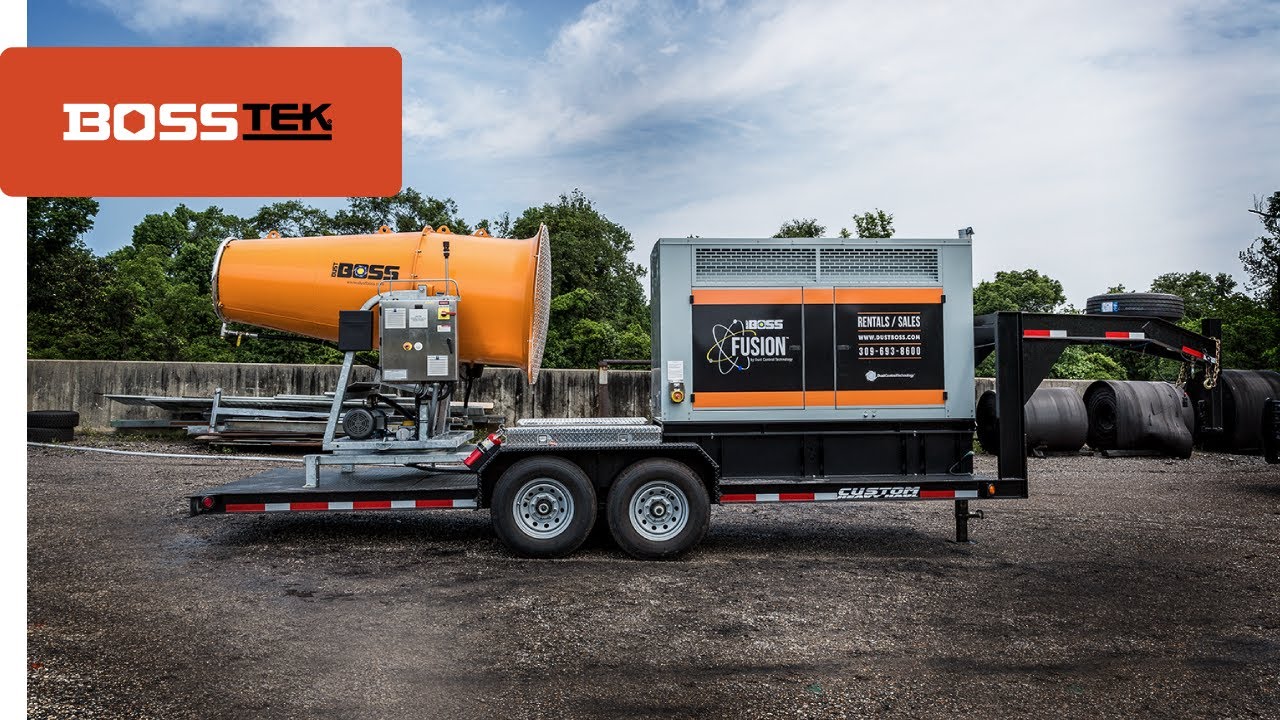 Power mobile dust suppression cannon / genset package: DB-100 Fusion