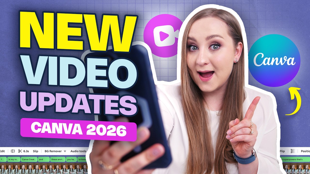NEW Canva Video Editor Features! [Canva Create 2026 Updates]