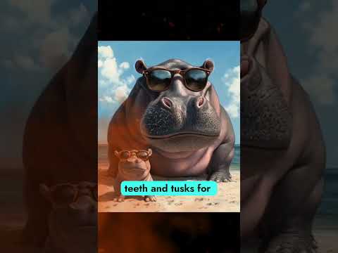Hippos: The Real River Giants! #shorts