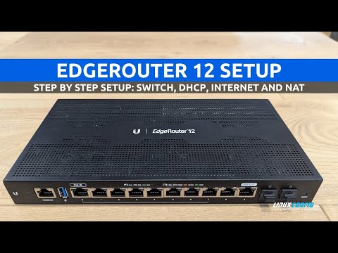 EdgeRouter 12 First-Time Setup: Configure Switch, DHCP, Internet Connection and NAT!