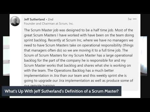 YDS: What's Up with Jeff Sutherland's Definition of a Scrum Master?