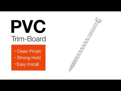 How to Install PVC Trim-Board Screws