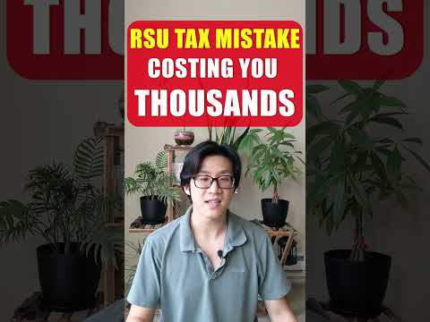 Costly TAX MISTAKES tech workers make all the time! (Pt 2 - RSU)