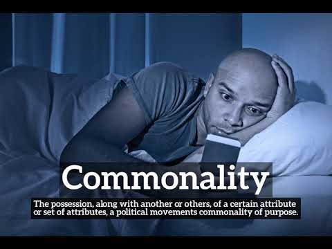 What is Commonality? | How to Say Commonality in English? | How Does Commonality Look?