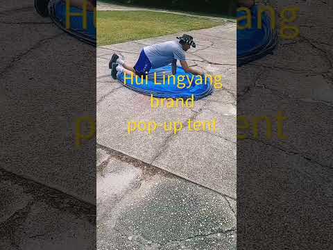 How to fold up a Hui lingyang pop-up tent #camping #popuptent #tent #roadtrip #family #foldable