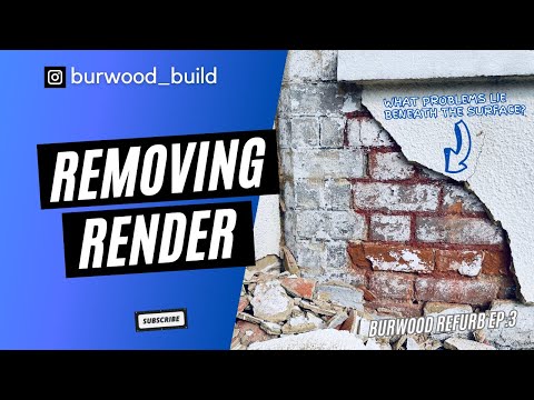 How to EASILY Remove Render From Brickwork - Burwood Refurb EP3