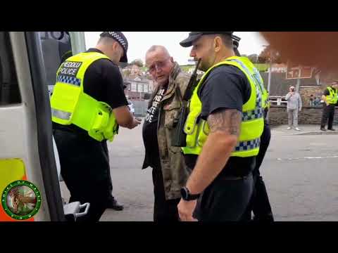 Roger arrested for “criminal damage” at Stradey Park protest. Credit ...