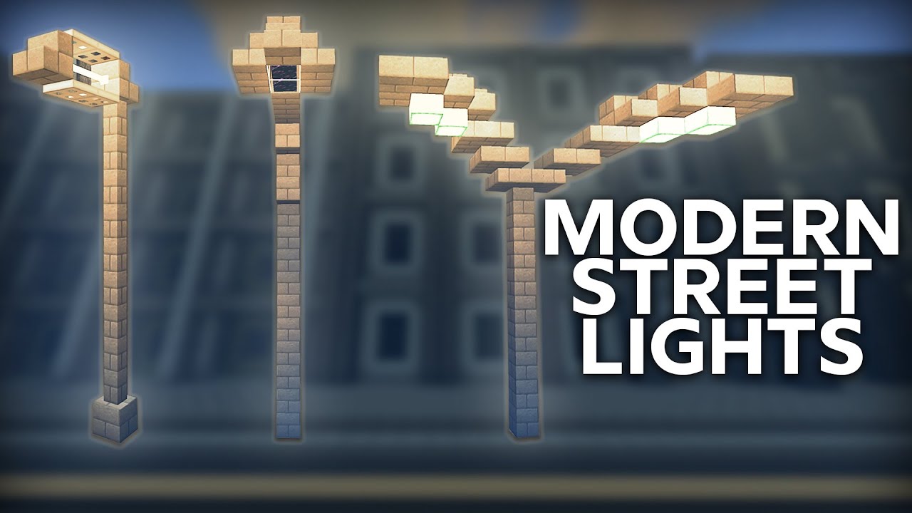 15+ Ways to Build Modern Street Lamps in Minecraft
