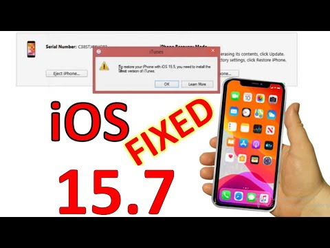 How to Fix 'To Restore 15. 7 Download Latest iTunes' iPhone 15.7 iOS version.