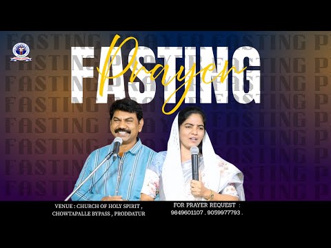 FASTING PRAYER II#LIVE IIJCAM II30 - 05 -2025 |JCAM ||Follow on FB &YOUTUBE@joelBharathKumar.