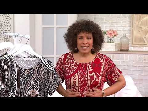 BEAUTIFUL by Lawrence Zarian Dolman Sleeve Top on QVC