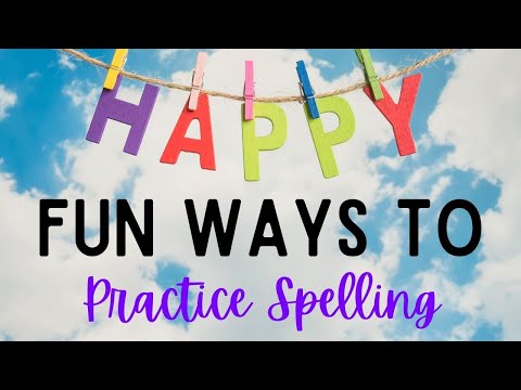 Fun Ways to Practice Spelling | Spelling Resources | Kinesthetic Learners | Homeschool