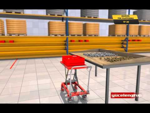 Asimato TF30 TEK MAKASLI MANUEL TEKERLİ PLATFORM