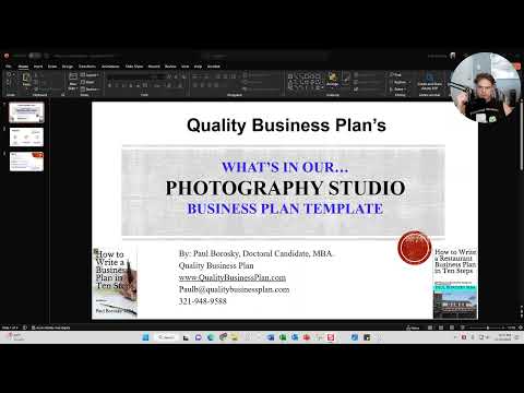 What’s in our PHOTOGRAPHY STUDIO Business Plan Template by Paul Borosky, MBA.