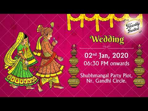 Vibrant Indian Wedding Invitation Video - HI001