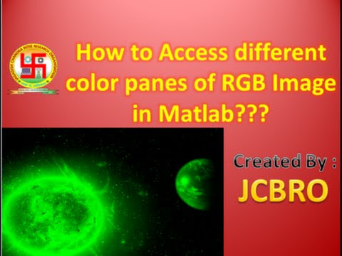 How to Access Color Plane of RGB Image in Matlab ??