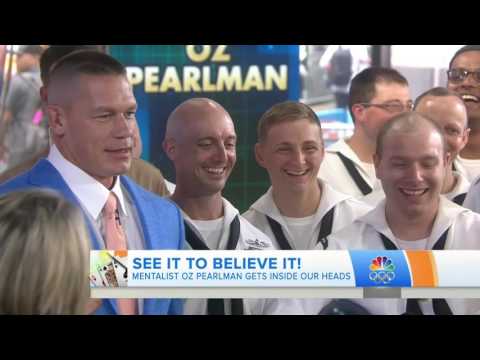 Oz Pearlman the Mentalist performs on the TODAY Show for the troops