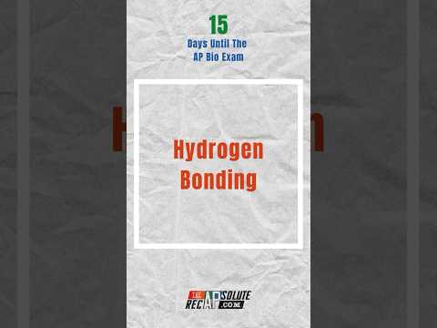 When in doubt, it’s hydrogen bonding 💧15 days until #apbio!
