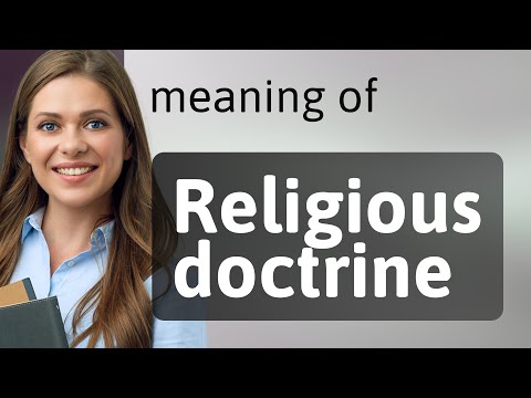 Religious doctrine | RELIGIOUS DOCTRINE meaning