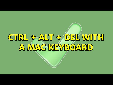 Ctrl + Alt + Del with a mac keyboard (13 Solutions!!)