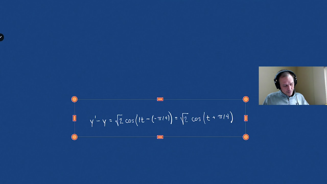 1.5 Complex Sinusoid Solution