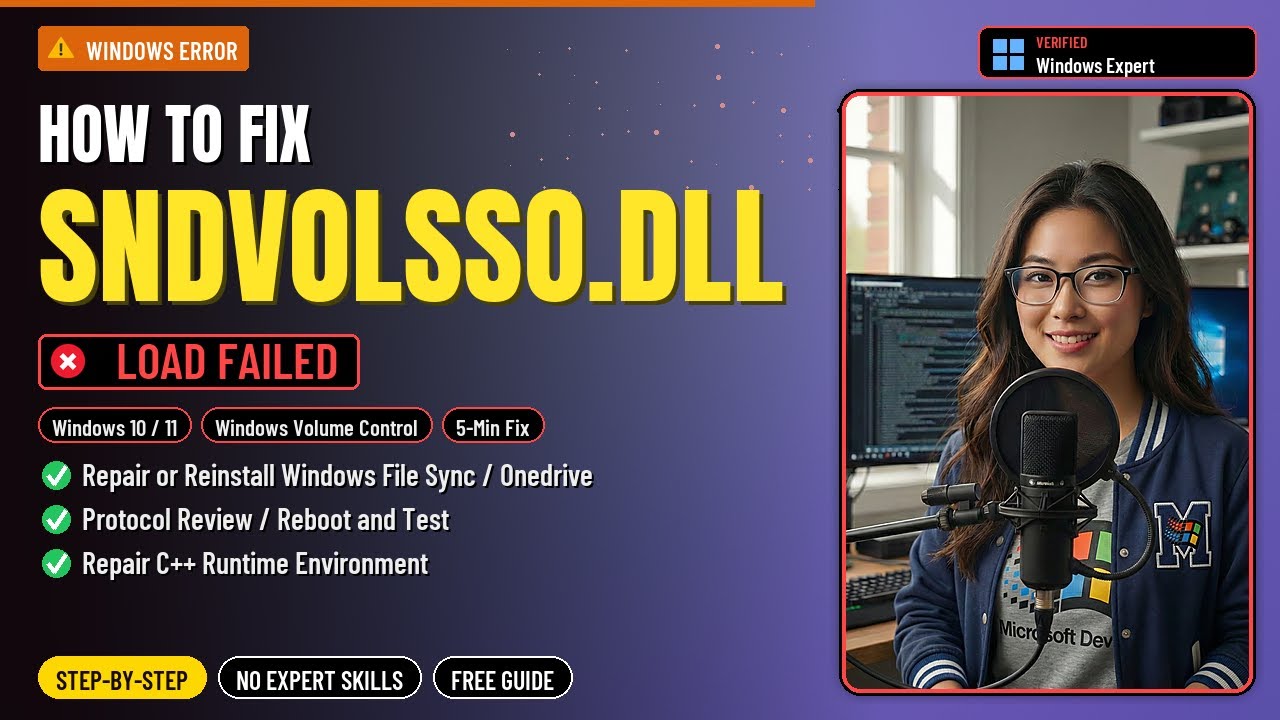 Fix sndvolsso.dll Mixer Error!