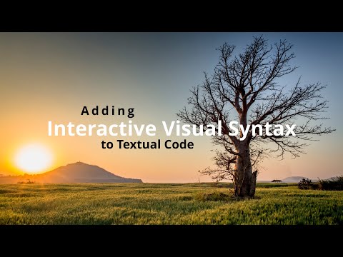 Adding Interactive Visual Syntax to Textual Code