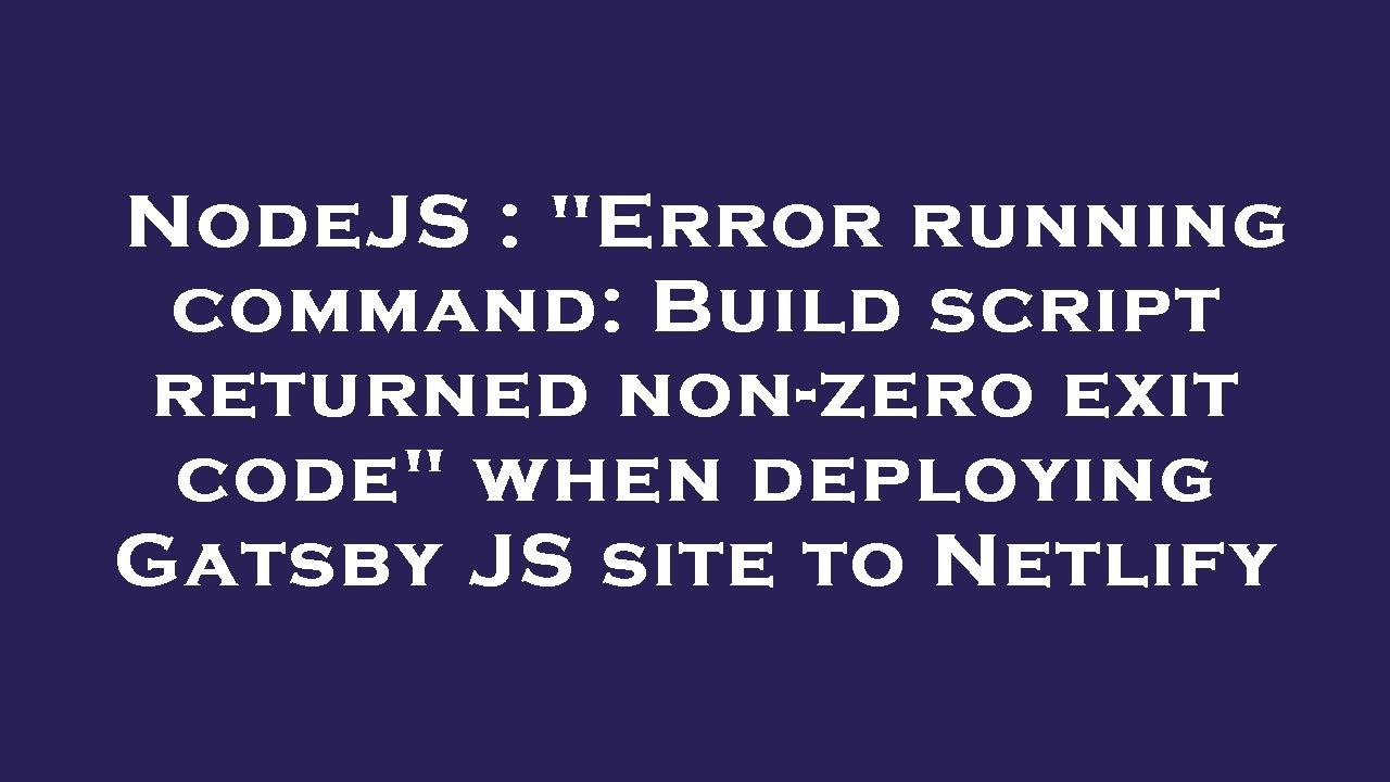 NodeJS : 
