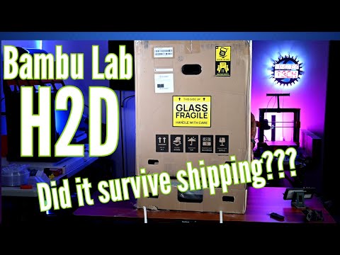 Did My Bambu Lab H2D Survive Shipping? - H2D Unboxing ????