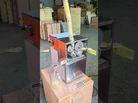 Innovative Workmanship: Automatic Sugarcane Juicer Machine - Peel-Free Operation!