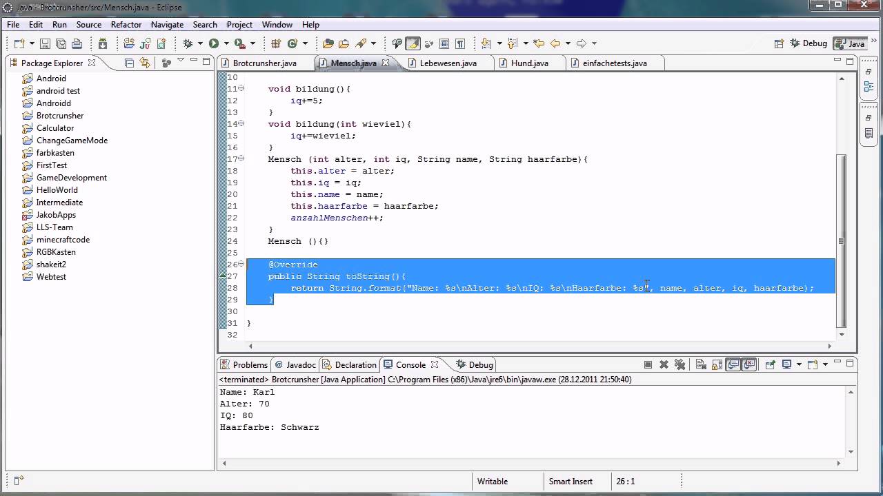 Java Tutorial 40 - Super