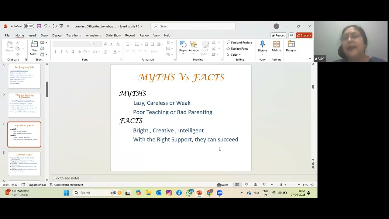 Understanding & Supporting Learning Difficulties